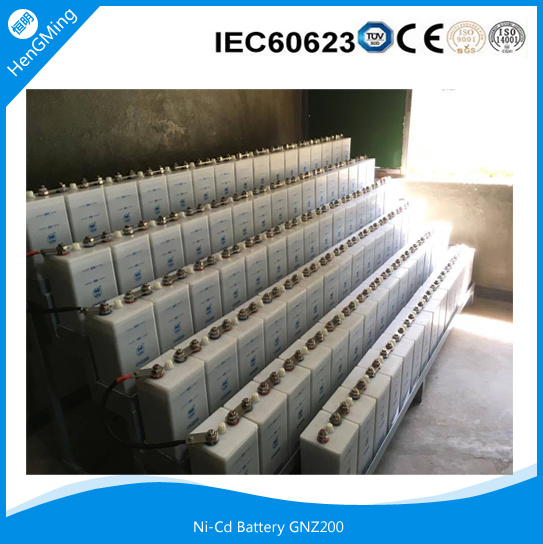 Nickel Cadmium Industrial Battery Gnz200 for Substation - Ni-CD Battery ...