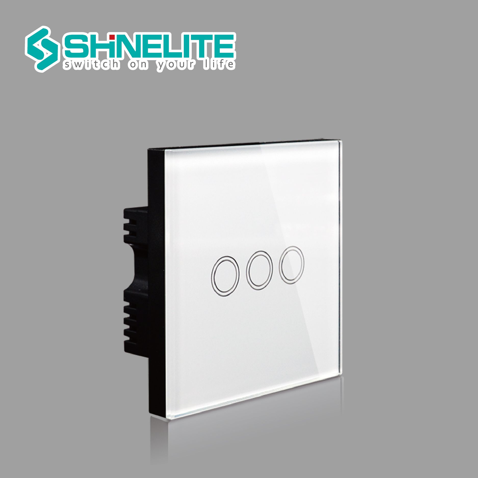 Electric Switch UK Standard Luxury Crystal Glass Panel and 3 Gang 1 Way ...