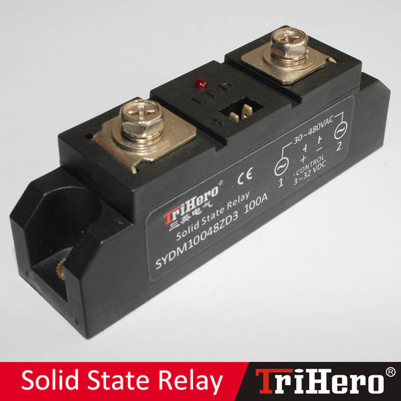 100A Industrial Class Solid State Relay, SSR Relay 100A, DC/AC SSR ...