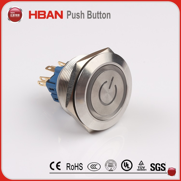 Hbgq25 25mm Anti-Vandal Waterproof Metal Switch, Pushbutton Switch - Switch,Metal Switch,Without ...