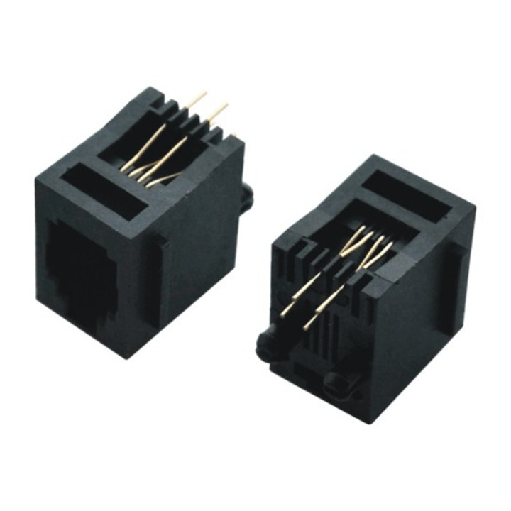 4pin Modular Jack 4p4c Rj11 Socket Jack Female Connector - Rj11 4p4c ...