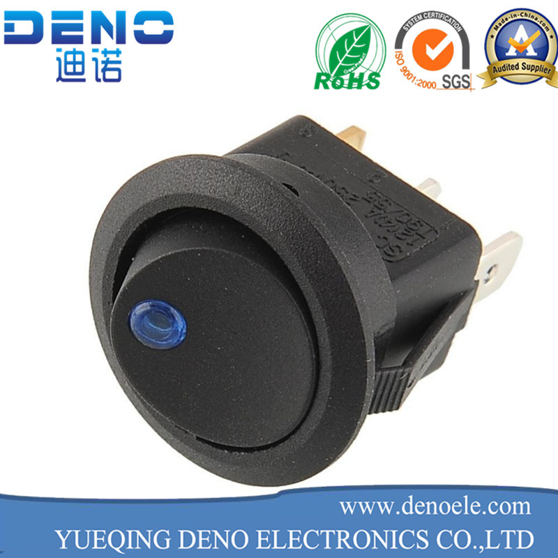 Automotive Round Black Kcd1 106 Rocker Switch - Boat Switch, Waterproof ...