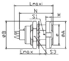 Push Pull Lemo ECG 2b Socket Connector - Lemo Socket Connector, Lemo ...
