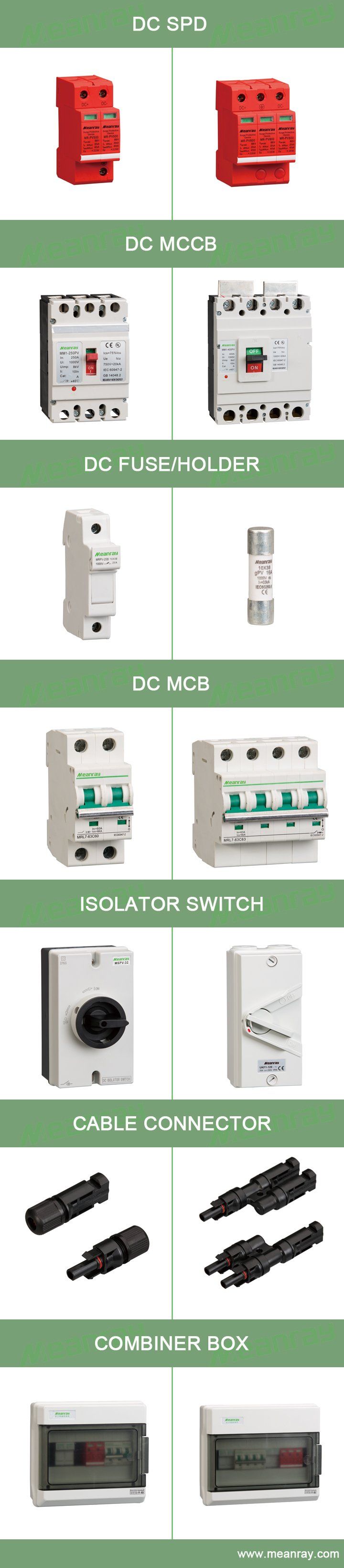 Solar MCB Solar Circuit Breaker Solar Switch Solar Photovoltaic 1200V ...