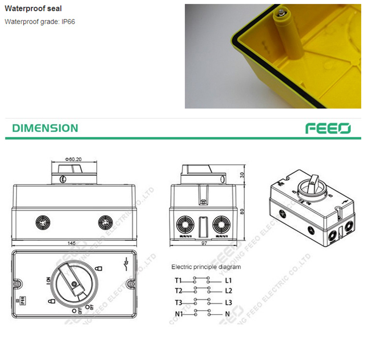 Newest Australian Standards AC Home Electric Type of Isolator Switches ...
