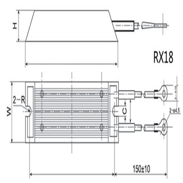 Rx18 Aluminum Wirewound Resistor with RoHS - Rx18 Wirewound Resistor ...