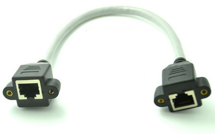 UTP Cat5e Panel Mount Female to Female LAN Ethernet Network Extension ...