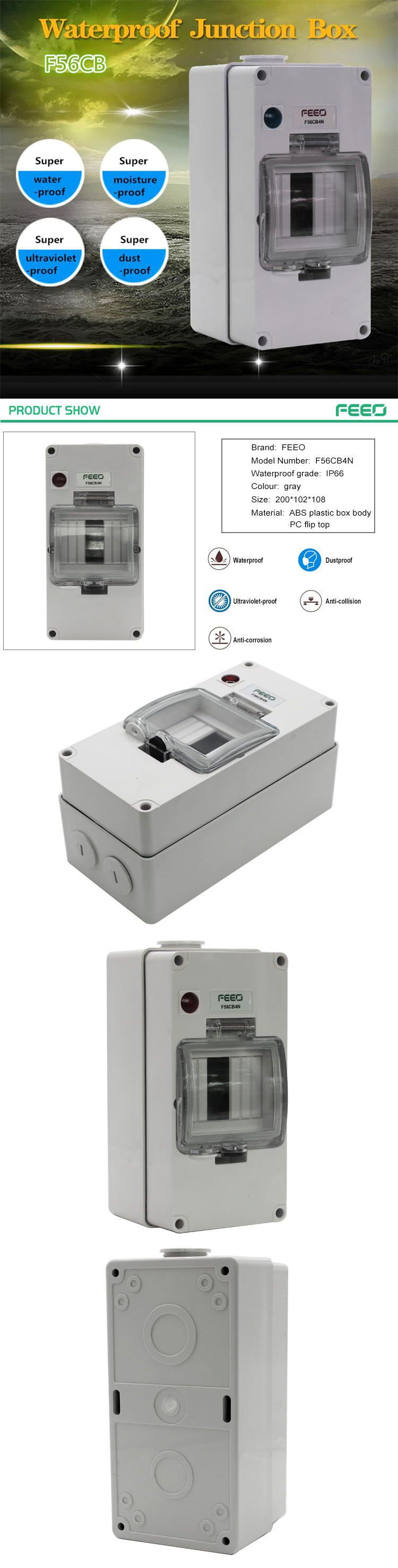 Plastic Junction Box Solar 8 Way MCB Waterproof Enclosure - Solar ...