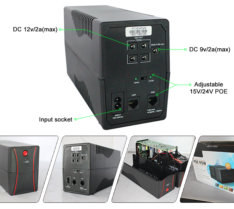 CCTV Poe Power Supply Mini UPS 15V/24V 1A - Poe Power Supply, Mini UPS, CCTV UPS Manufacturers