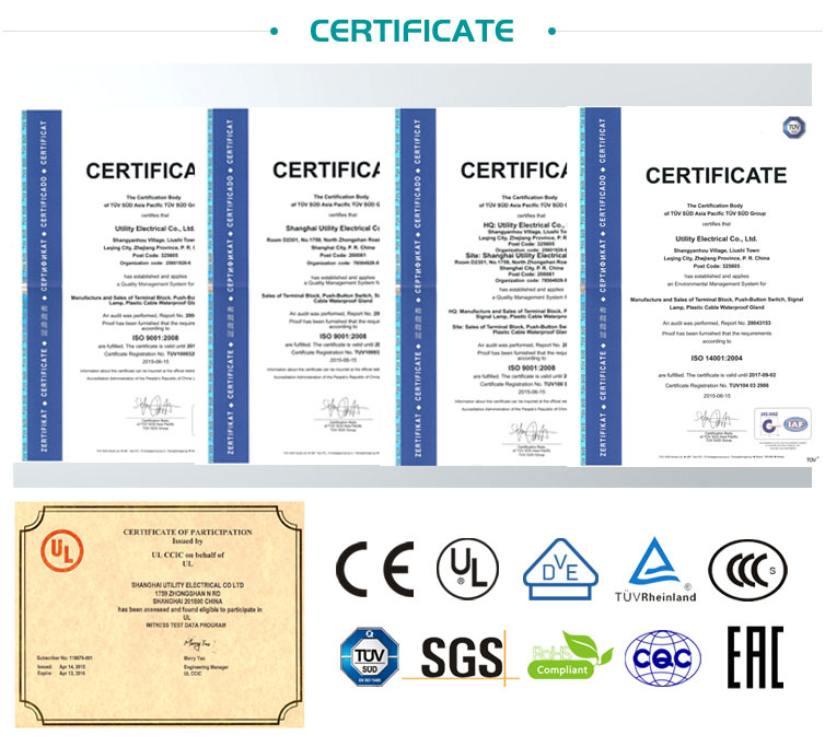Jut1-35PE Sealed Earthing Grounding Wire Screw Dinrail Terminal Block ...