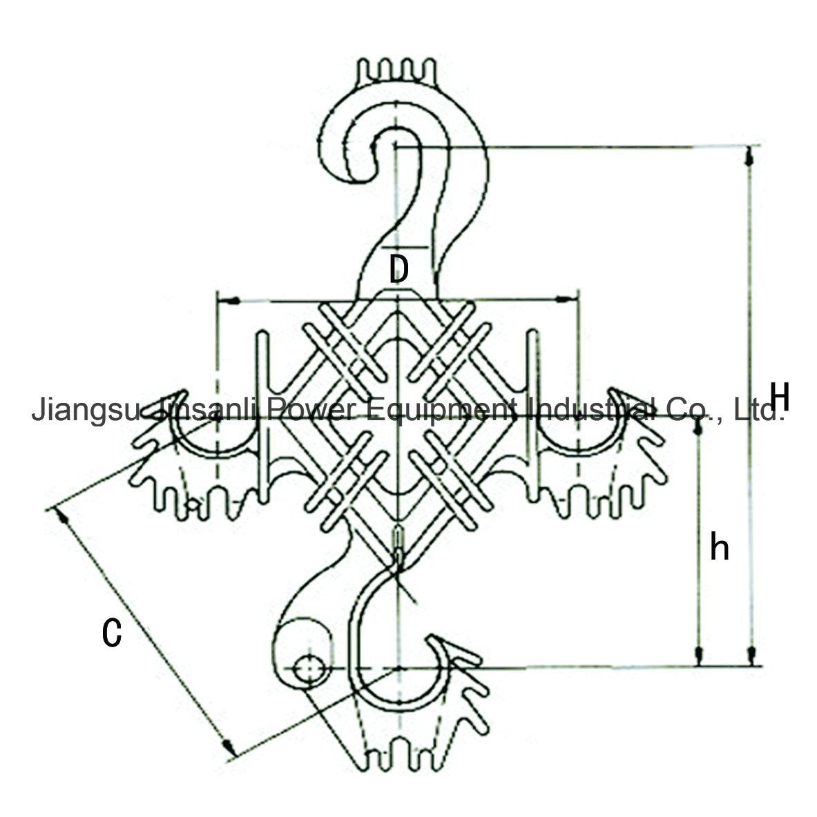10-15kv HDPE Modified Polyethylene Cable Spacer - 15kv Cable Spacer ...