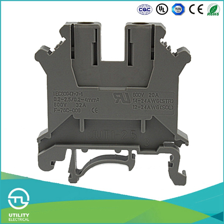 Terminal Blocks Jut1-2.5 Phoenix UK2.5 DIN Rail Connector with UL ...