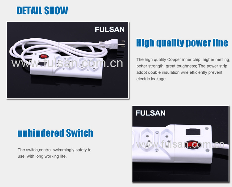 Brazil Extension Electrical Socket with Inmetro Certificate - Brazil ...