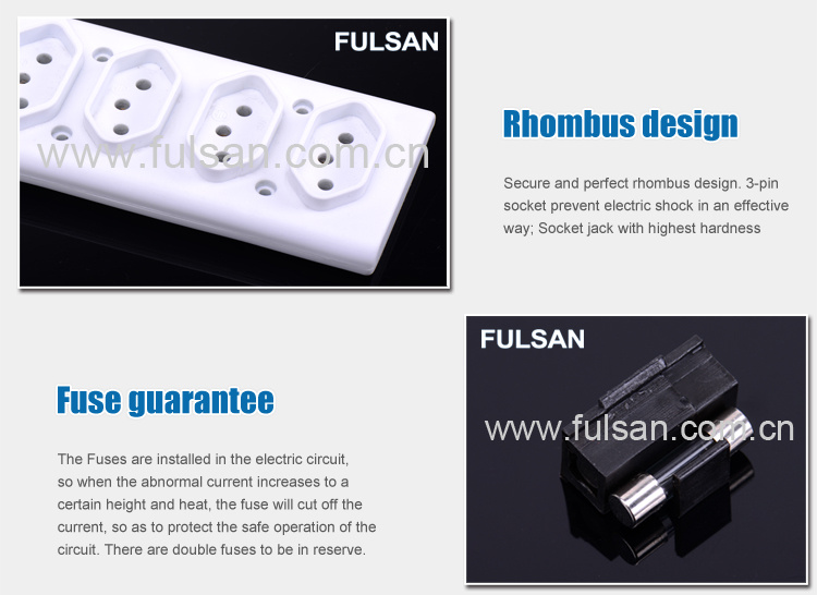 Brazil Extension Electrical Socket with Inmetro Certificate - Brazil ...