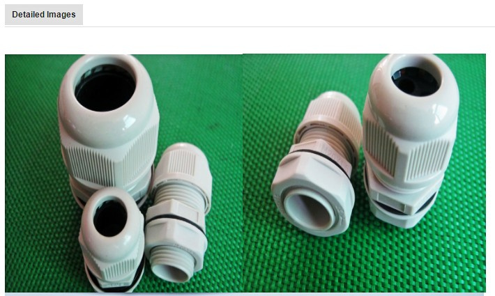 Waterproof Nylon Plastic Cable Glands (NCB) in White Black Grey ...