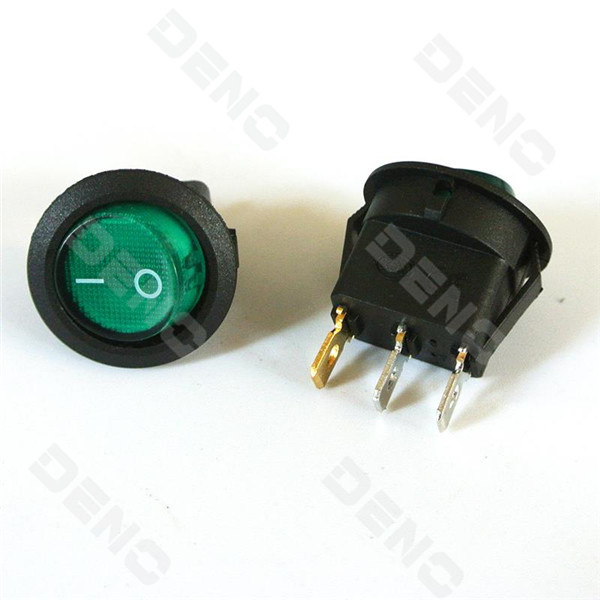 Automotive Round Black Kcd1 106 Rocker Switch - Boat Switch, Waterproof ...