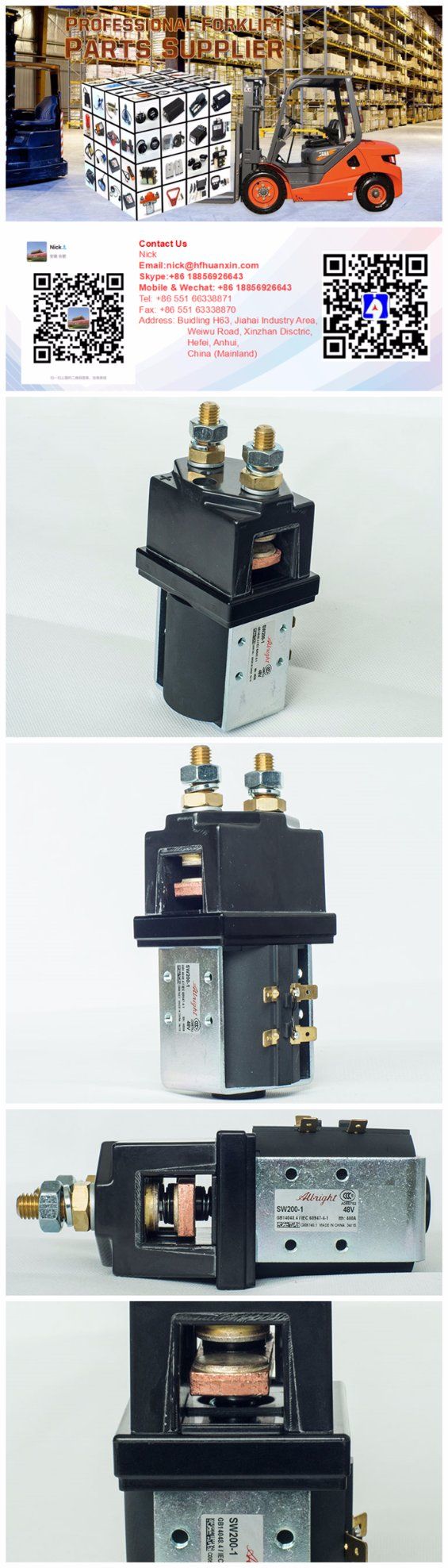 Albright DC Contactor Model Sw201n-11 No Magnetic Blowouts Fitted 24V ...