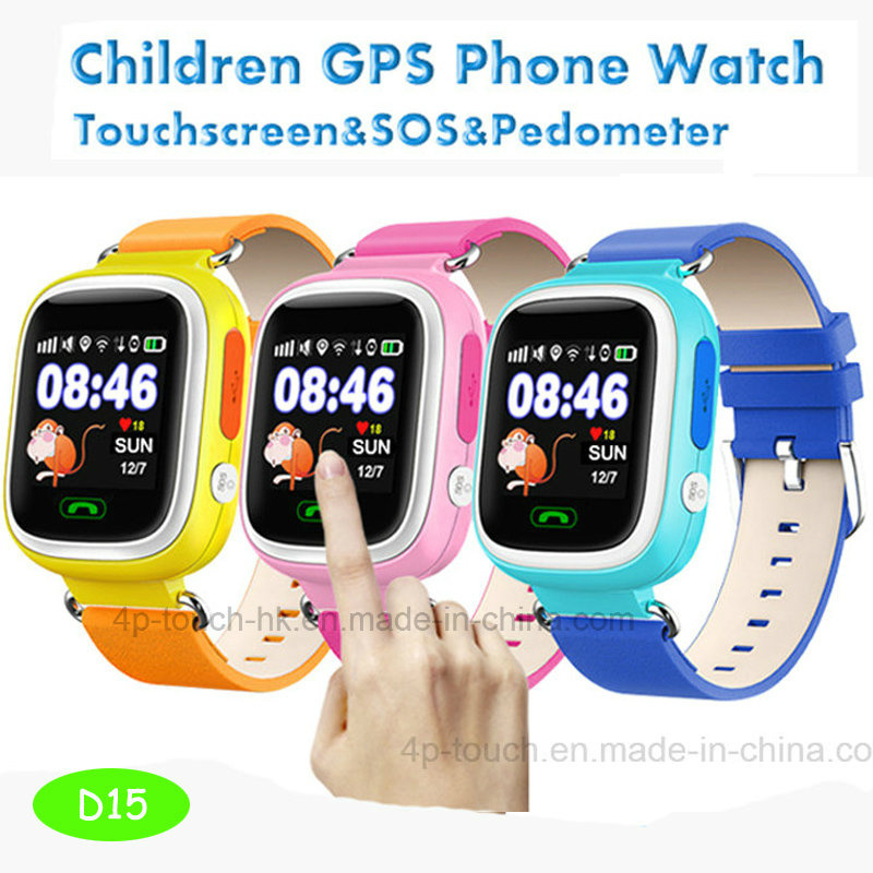 Child/Kids Gift Portable GPS Watch Tracker with Pedometer D15 - GPS ...