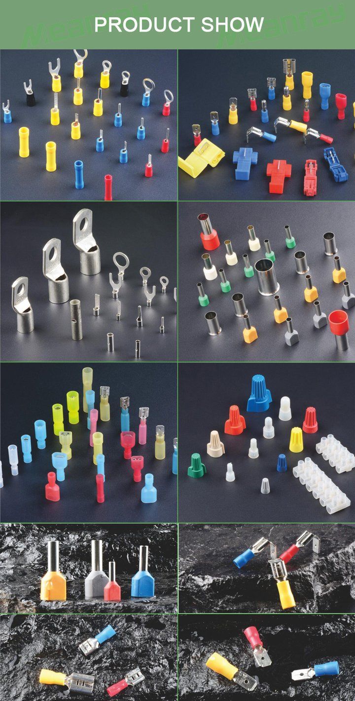 Insulated Spade Fork Type Crimp Type Lug Terminals, Hook Terminals with ...