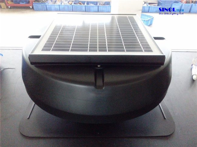 14inch 20W Tilt Solar PV Integrated Solar Roof Ventilation Exhaust Fan ...