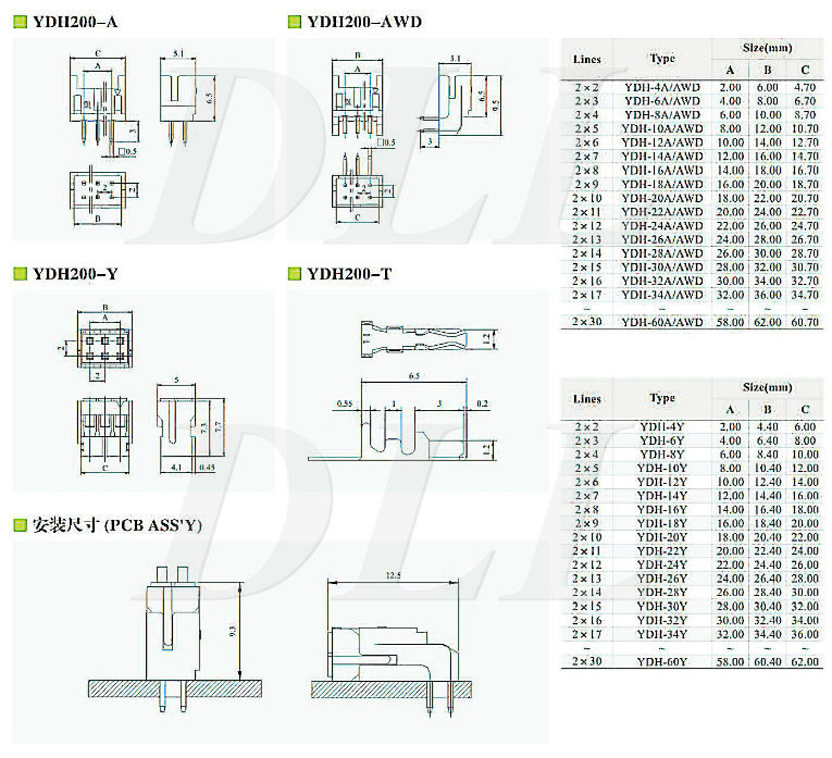 UL Approved Yeonho Connector Terminal Yst200 Molex / Jst Terminal - Terminal Connector, Terminal ...