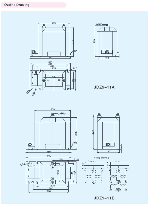 11kv Indoor Double Pole Potential/ Voltage Transformer - Voltage ...