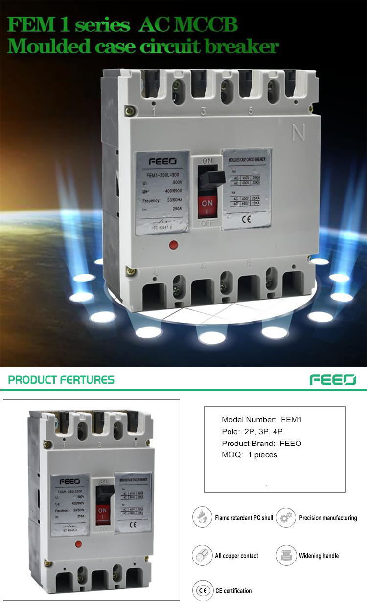 3 Pole 63A Moulded Case Circuit Breaker MCCB - 3 Pole MCCB, MCCB 3p, 3p 63A MCCB Manufacturers